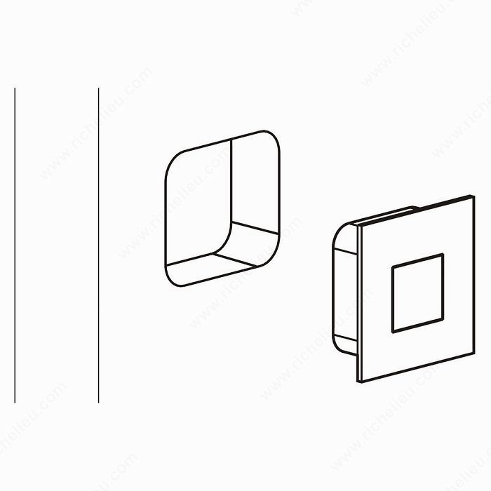 Richelieu Spring-loaded Square Pull - Cavity Sliders